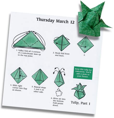 Turlip Origami Instruction Free Printable Papercraft Templates