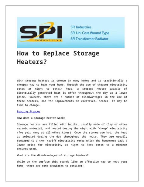 DOC How To Replace Storage Heaters DOKUMEN TIPS