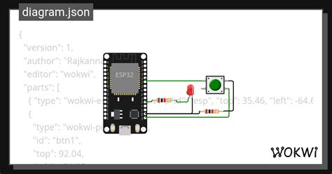 Led Pushbutton Wokwi Esp32 Stm32 Arduino Simulator Led Pushbutton Wokwi Esp32 Stm32 Arduino Simulator