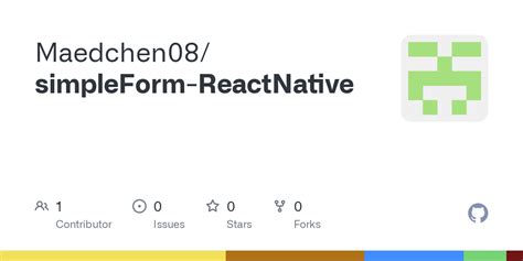 Github Maedchen08simpleform Reactnative