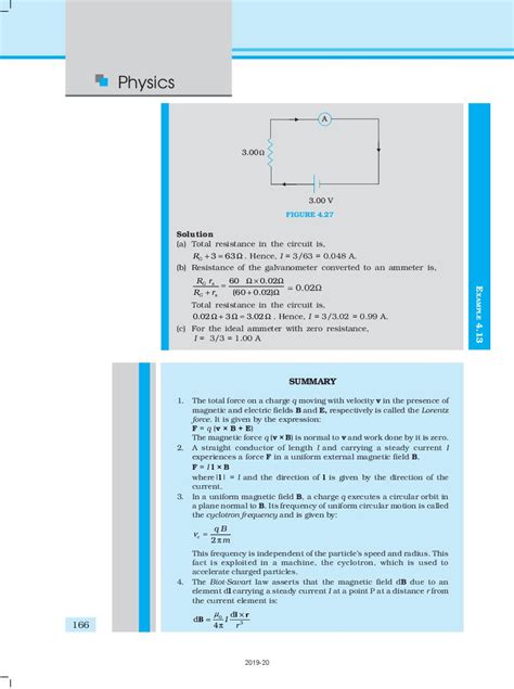 NCERT Book Class Physics Chapter Moving Charges And Magnetism AglaSem Babes