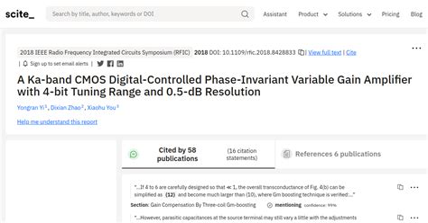 A Ka Band Cmos Digital Controlled Phase Invariant Variable Gain Amplifier With 4 Bit Tuning
