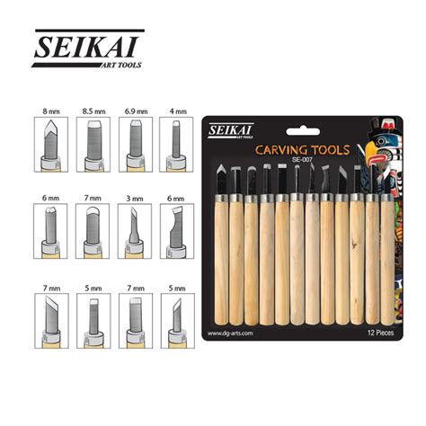Seikai มีดแกะสลัก ชุดแกะสลักไม้ เครื่องมือแกะสลัก Set 3 ชิ้น 6 ชิ้น 12 ชิ้น Carving Tools