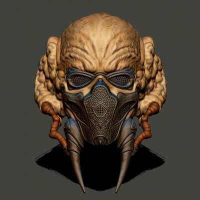 Plo Koon Jedi High Quality Mask Star Wars Cosplay 3d Model By Blackstar90