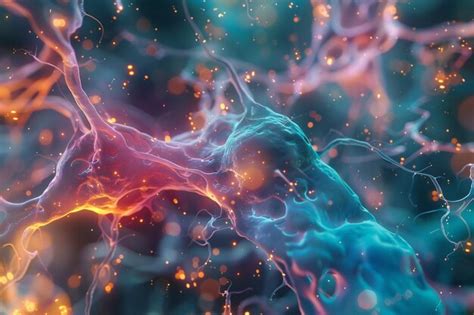 Premium Photo Abstract Neural Network Visualization