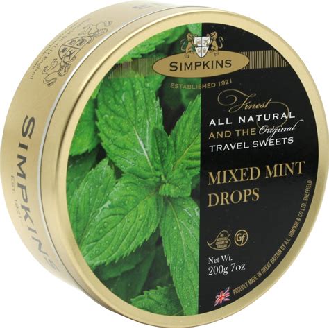 Simpkins Travel Sweets Mixed Mint 200g Holleys Fine Foods