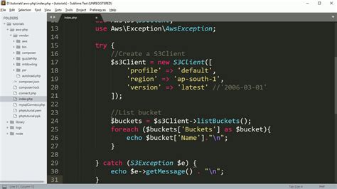 Setup Credentials And Aws Sdk V3 For Php Part11 Youtube