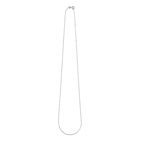 루메 화이트 네클리스 50cm lume white necklace 50cm 14k white gold ssg