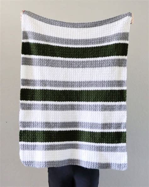 30 Free Striped Crochet Blanket Patterns Blitsy