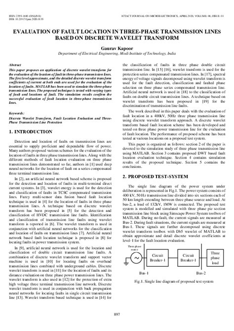 Pdf Evaluation Of Fault Location In Three Phase Transmission Lines