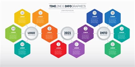 12 부분으로 비즈니스 프리젠 테이션 개념 브로셔 디자인 템플릿 다이어그램 또는 단계와 기술 또는 교육 프로세스의 정보 그래픽 프로젝트에 대한 밝고 독창적 인포그래픽 벡터