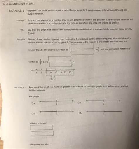 Solved E A Represent The Set Of Real Numbers Greater Chegg
