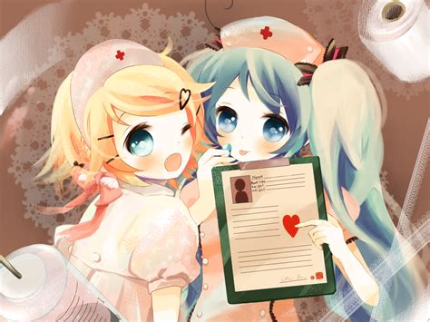 Hatsune Miku And Kagamine Rin Vocaloid And More Drawn By Yukino