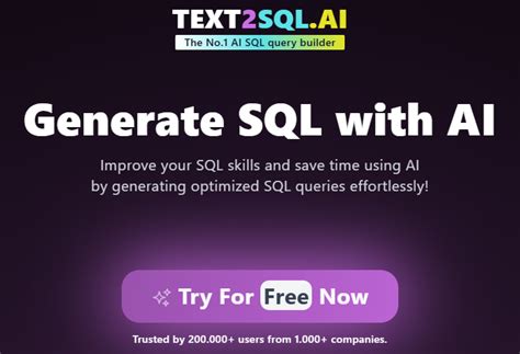 text2sql ai ai sql query generator natural 20