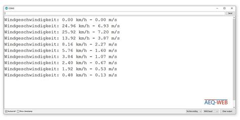 Arduino Anemometer Schaltung Anemometer Windgeschwindigkeit Arduino