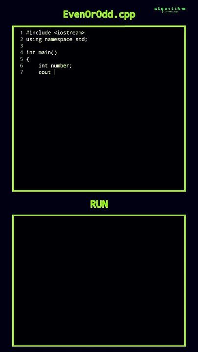 Even Or Odd Program In C Algorithm Version Algorithmlogic