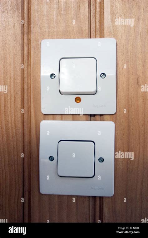 Double Light Switch Stock Photo Alamy