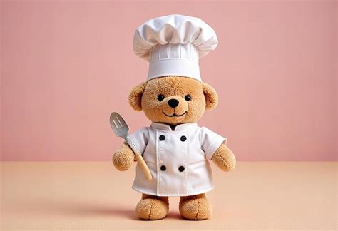 Featuring Cute Chef Plush Toy High Quality Premium Ai Generated Image