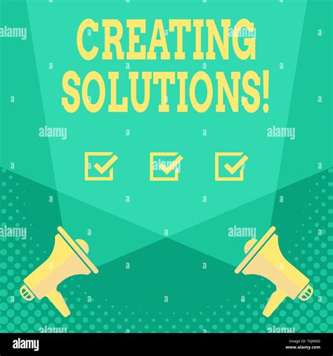 Handwriting Text Creating Solutions Conceptual Photo Make Ways To Solve A Problem Or Dealing