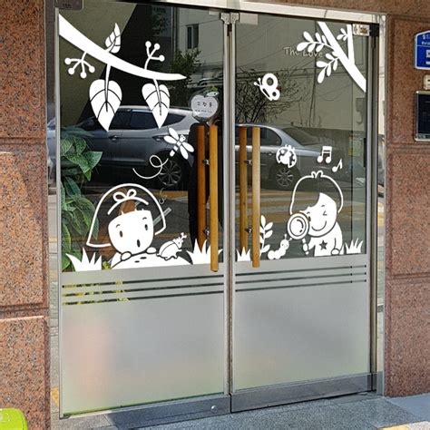 창문시트지 유리시트지 어린이집썬팅 시트지 주문제작 데이즈데코