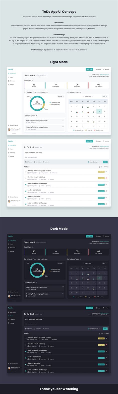 Todo App Ui Concept Behance