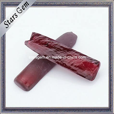 Uncut Material 5 Synthetic Corundum Rough Raw Material And Ruby Corundum Price