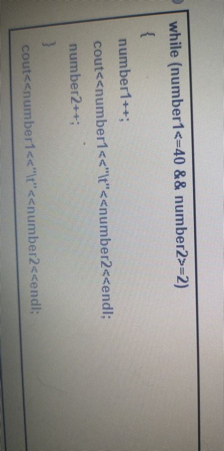 Solved Suppose That Number1 And Number2 Are Integer