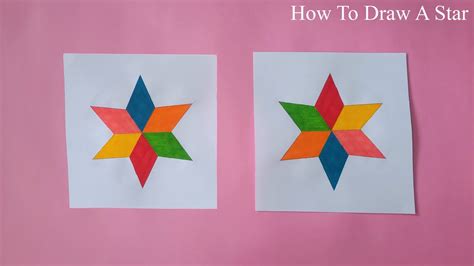 How To Draw A Star How To Draw Star Easily Inba Idea Youtube