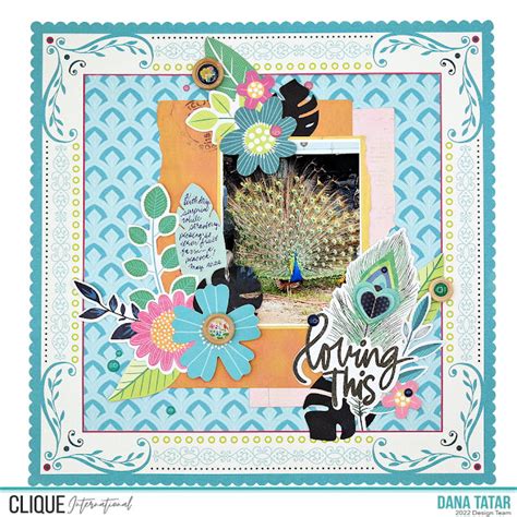 Loving This Peacock Scrapbook Layout Clique International
