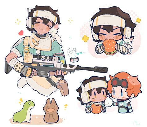 Nessie Horizon Vantage And Echo Apex Legends Drawn By Yuuu