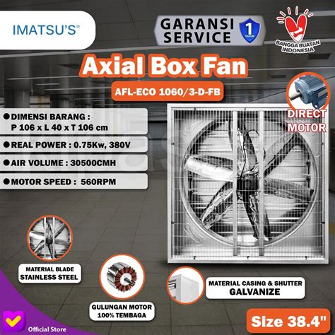 AFL ECO 1060 3 D FB Box Fan KIPAS CKE
