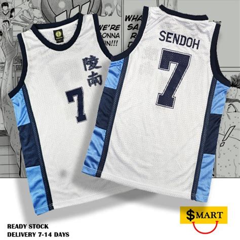 Free Customize Of Name And Number Shohoku Slam Dunk Ryonans No 7 Akira Sendoh Basketball Mesh