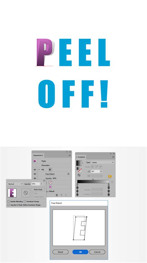 How To Create A Peeled Text Effect In Adobe Illustrator Envato Tuts