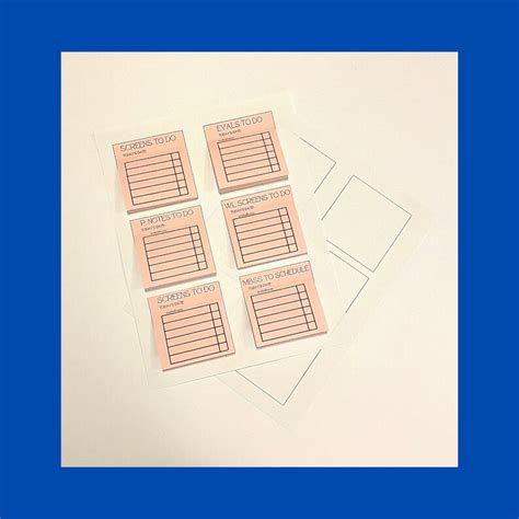 Printable Sticky Notes For Speech Therapy Etsy