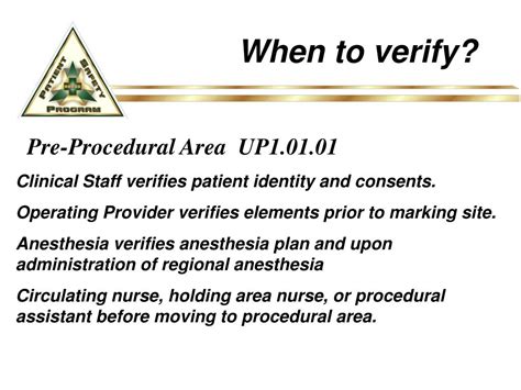Ppt Universal Protocol Procedure Verification Policy Powerpoint