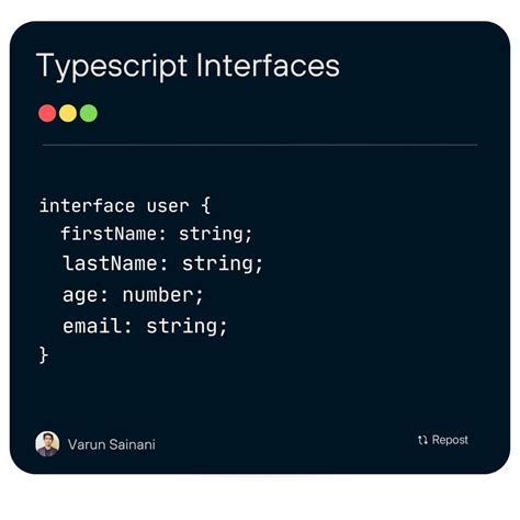 Varun Sainani On Linkedin Typescript Interfaces Webdevelopment Codingtips Frontend