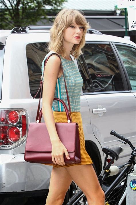 Taylor Swift Parades Long Legs In A Yellow Mini Skirt In New York City