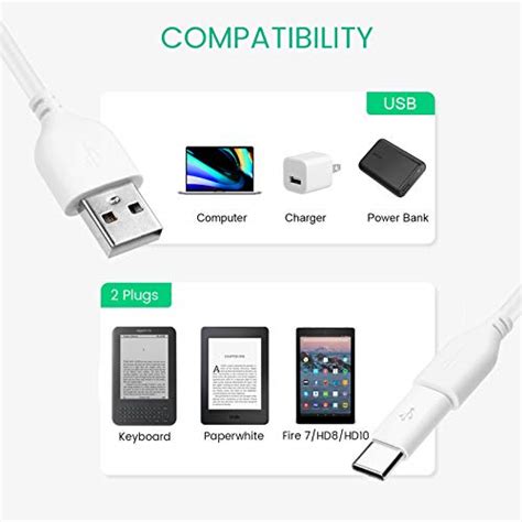 Amazon Kindle Replacement Usb Cable 6 Ft Charger Cord Accessories For