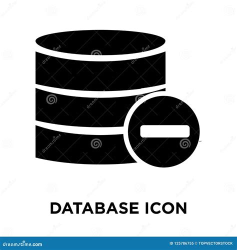 Database Icon Vector Isolated On White Background Logo Concept Stock Vector Illustration Of