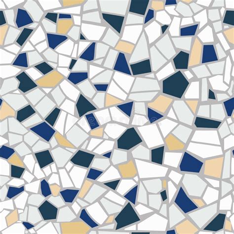 Bright Abstract Mosaic Seamless Pattern Vector Background Endless
