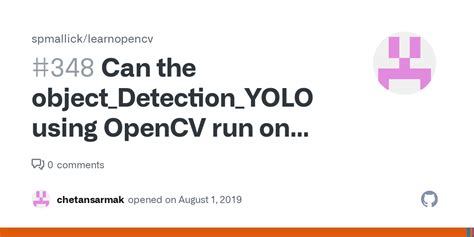 Can The Object Detection YOLO Using OpenCV Run On GPU Of Any Low End