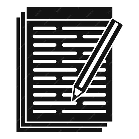 Premium Vector Pen Paper Notebook Icon Simple Illustration Of Pen Paper Notebook Vector Icon