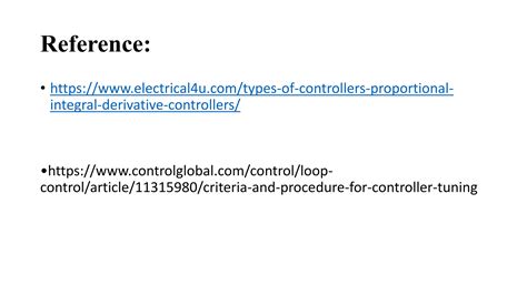 Integral Controller Tuning Of Controller Pptx