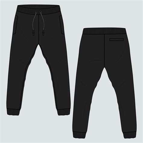 Sweatpants Template Vector
