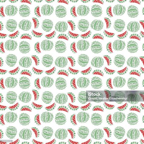원활한 수박 패턴 수박으로 컬러 벡터 낙서 일러스트레이션 수박을 가진 무늬 0명에 대한 스톡 벡터 아트 및 기타 이미지 0명 건강한 식생활 과일 Istock
