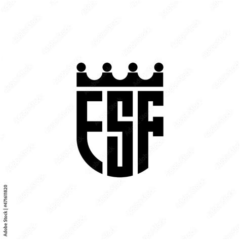 Fsf Letter Logo Design With White Background In Illustrator Vector