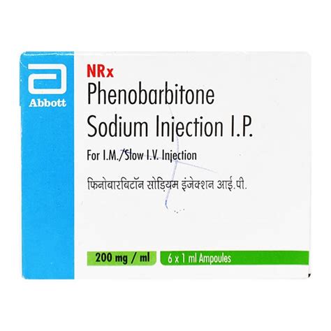 Phenobarbitone Sodium Injection At Best Price In Surat Gujarat Patel Export Industries