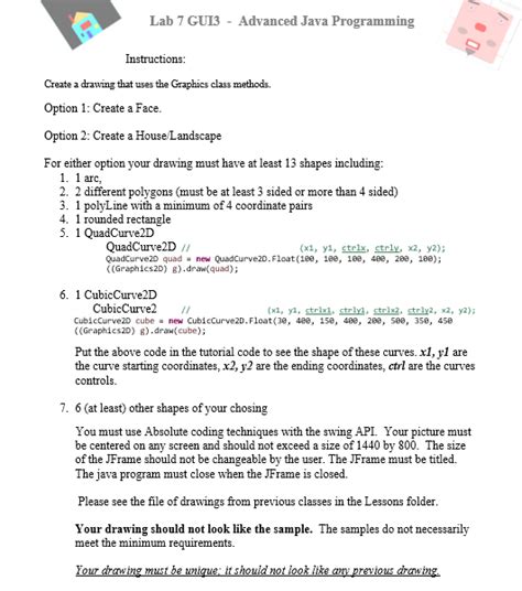 Solved Lab 7 Gu13 Advanced Java Programming Instructions