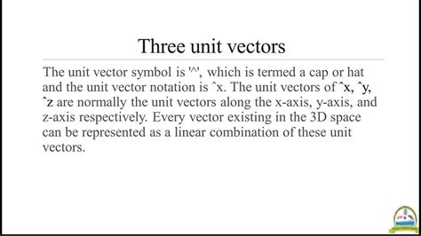 Unit Vector Youtube