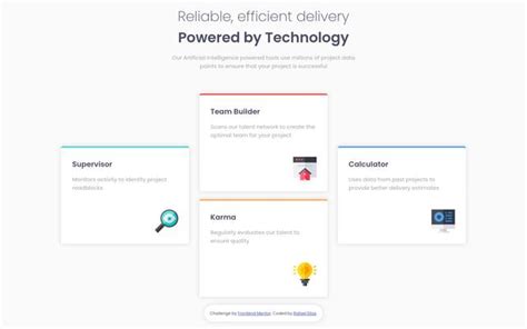 Frontend Mentor Four Card Feature With Css Animation Coding Challenge Solution